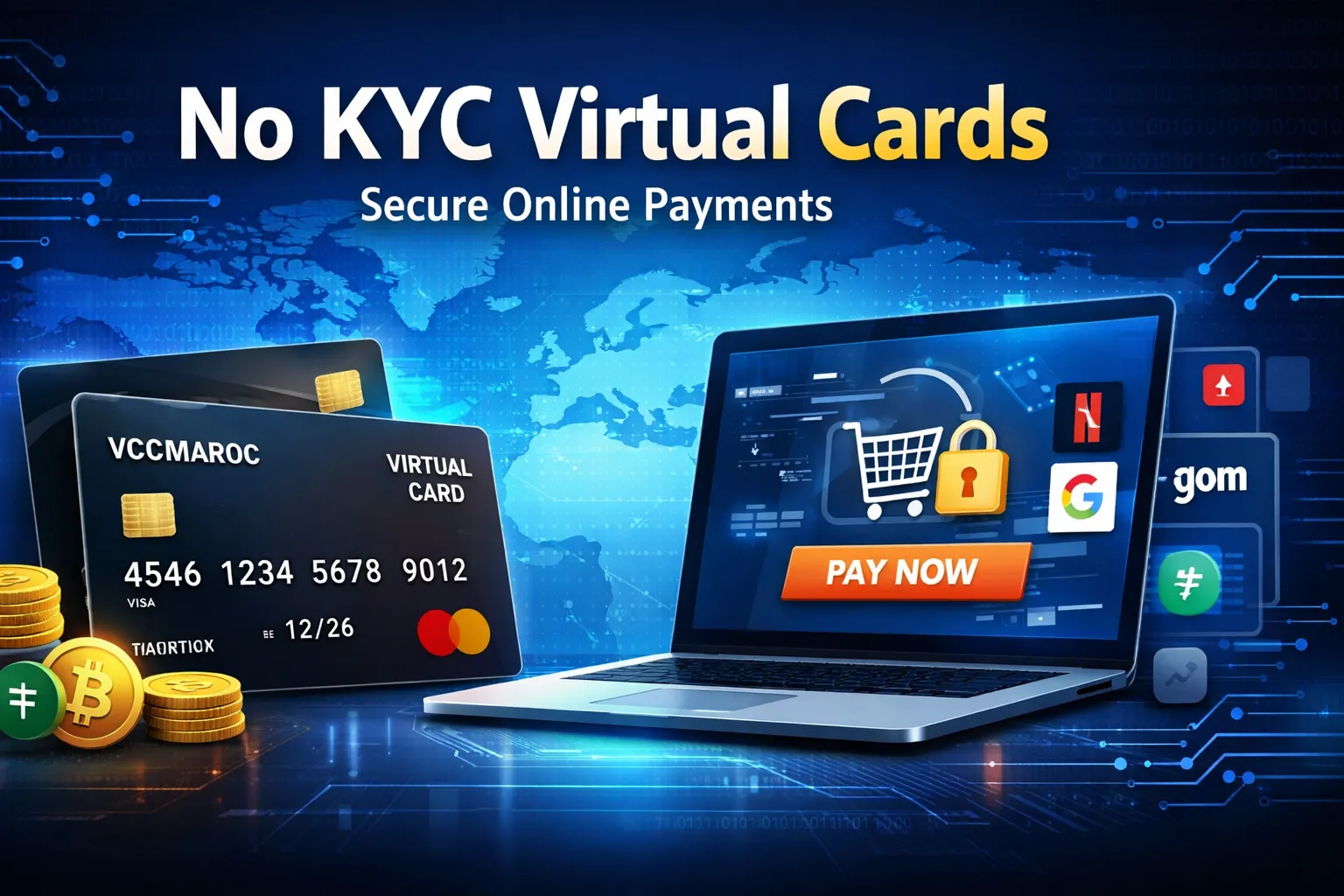 No KYC Virtual Cards for Secure Online Payments - VCCMAROC